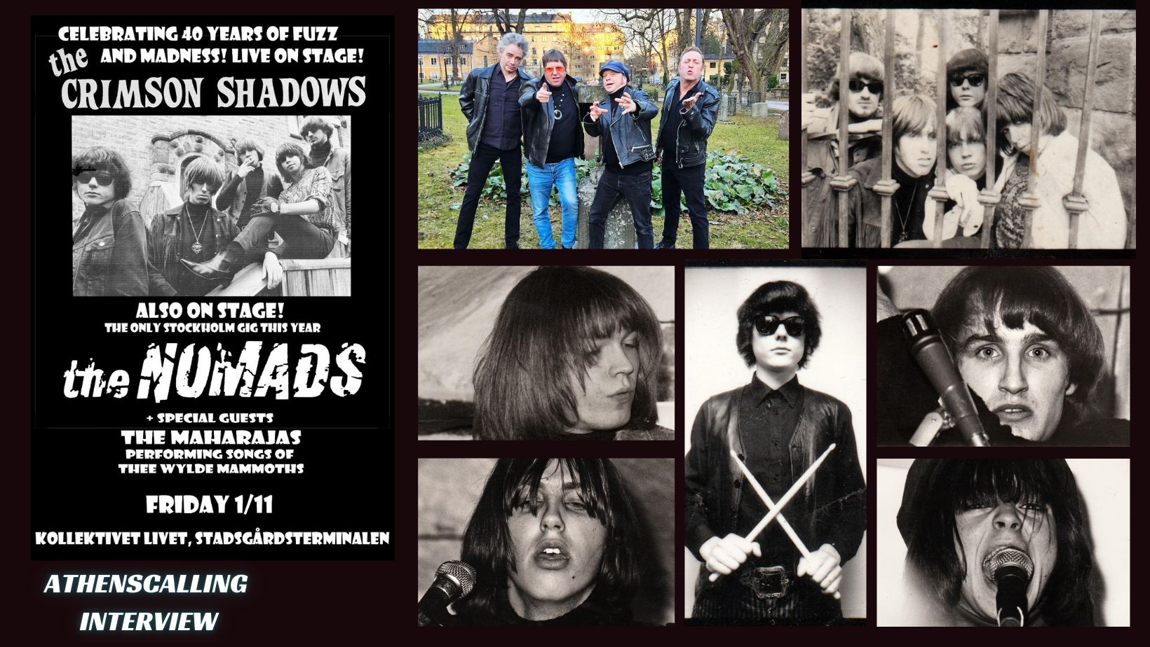The Crimson Shadows… Swedish garage rock band! - AthensCalling.gr